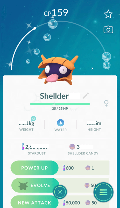Shellder Evolution